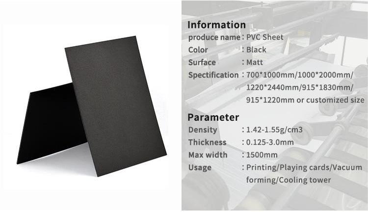Matte Black PVC Sheet Manufacture In China - ONE PLASTIC